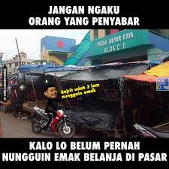 Meme Kocak dan Sindiran Saat Belanja ke Pasar