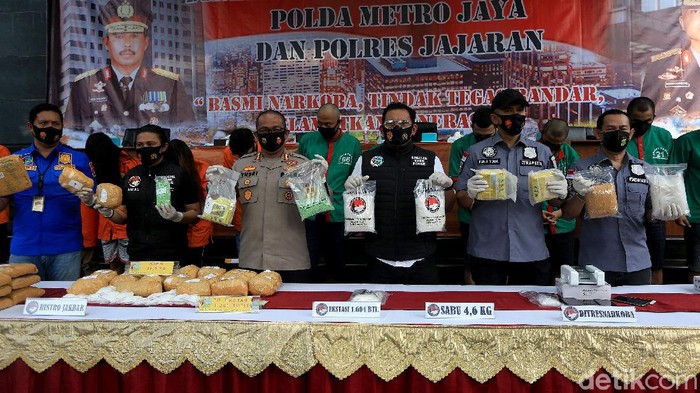 Polda Metro Amankan Ratusan Butir Ekstasi-Puluhan Kg Ganja
