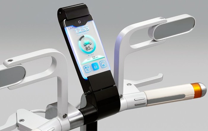 Gambar Paten Motor Listrik Lipat Buatan Honda