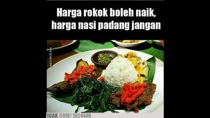 Nikmatnya Masakan Padang Jadi Inspirasi 10 Meme Kocak Ini
