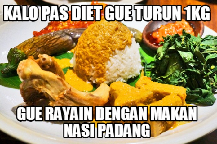 Nikmatnya Masakan Padang Jadi Inspirasi 10 Meme Kocak Ini