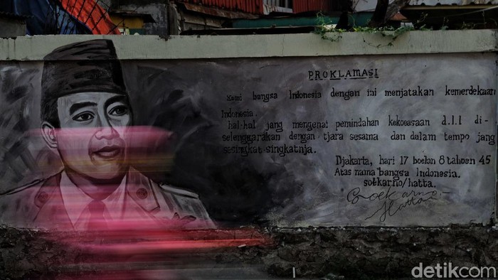 Mural Pahlawan Nasional Mejeng Jelang HUT RI