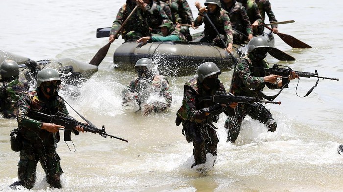 Intip Latihan Pemeliharaan Prajurit Batalyon Raider