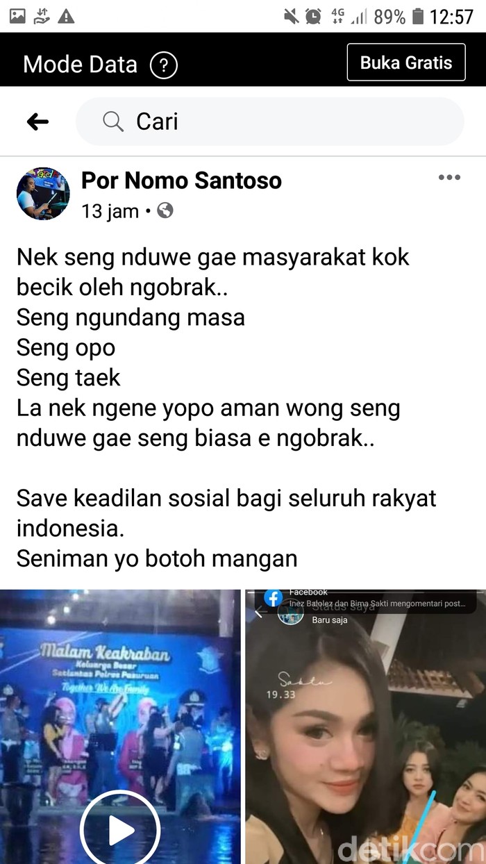 Polisi Dangdutan Langgar Protokol Kesehatan Viral, Netizen Geram Polisi Dangdutan Langgar Protokol Kesehatan Viral, Netizen Geram
