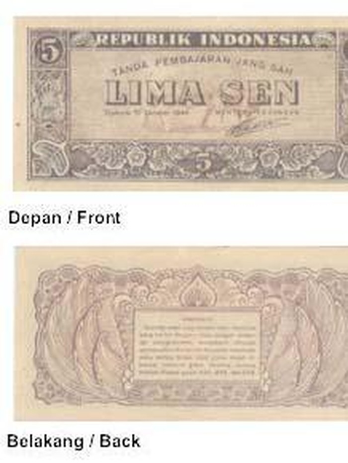 Deretan Oeang Tempoe Doeloe, dari 1/2 Rupiah hingga Cepek