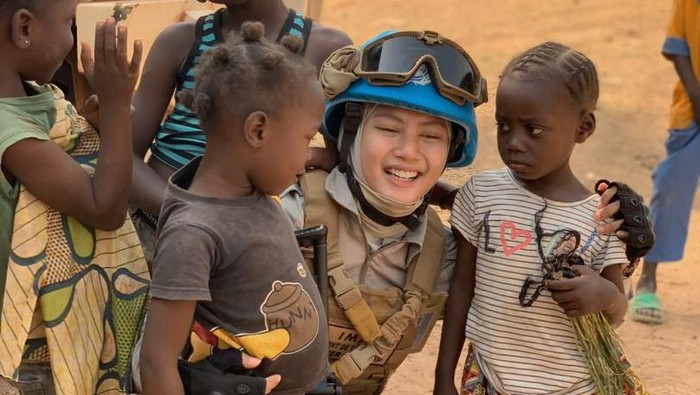 Ini Polwan Cantik Penjaga Perdamaian PBB di Afrika