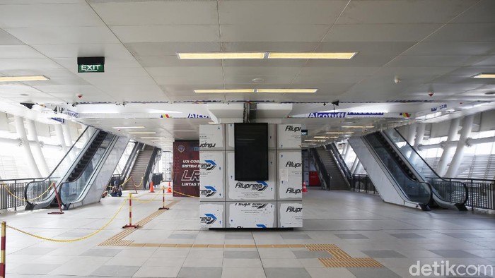 Terkini! Penampakan Stasiun LRT Taman Mini