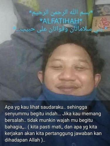 Viral Foto Dinarasikan 'Jenazah Laskar FPI Tersenyum', Ini Faktanya Viral Foto Dinarasikan 'Jenazah Laskar FPI Tersenyum', Ini Faktanya