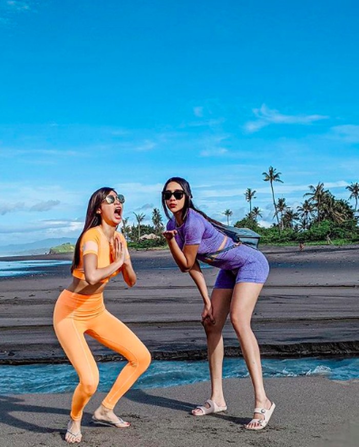 Momen Anya Geraldine Jatuh dari Sepeda saat Liburan di Bali, Lecet Nggak Ya?