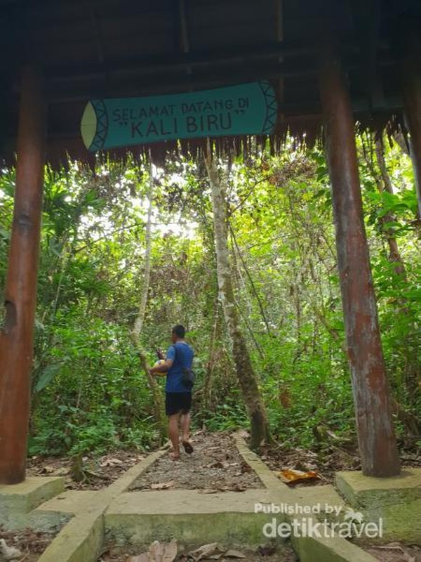 Ini Sungai Berwarna Biru di Raja Ampat
