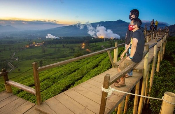 Menikmati Sunset di Wayang Windu Panenjoan, Pangalengan