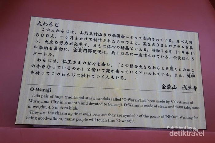 Wow! Ada Sandal Raksasa 400 Kg di Tokyo