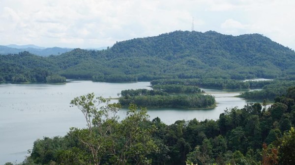 Pemandangan Cantik dari Danau PLTA di Riau