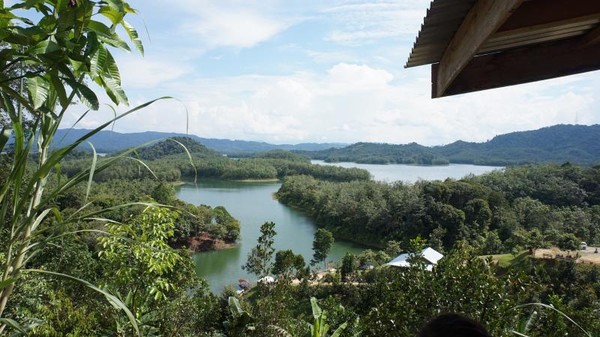 Pemandangan Cantik dari Danau PLTA di Riau