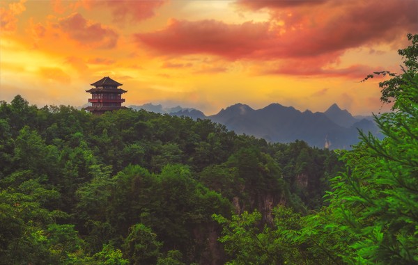 Foto Pegunungan Tianzi, Surga dari Dunia Avatar