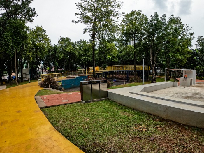 Penampakan Taman Puring Usai Dibuka Lagi untuk Umum