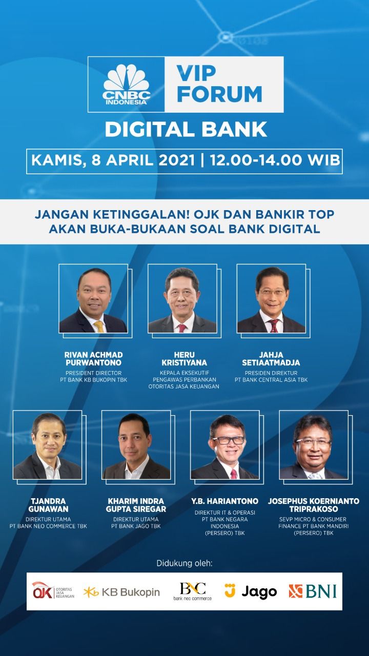 Bersiap! OJK & Bankir Top Bakal Buka-bukaan Soal Bank Digital Bersiap! OJK & Bankir Top Bakal Buka-bukaan Soal Bank Digital