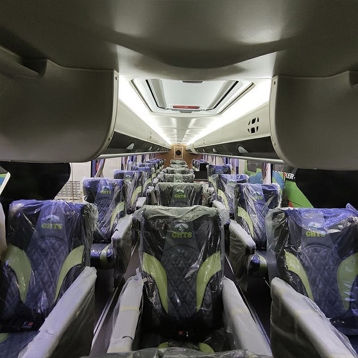 Lihat Lebih Dekat Interior Bus Tingkat PO Gunung Harta