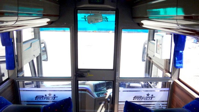 Foto-foto Bus Baru PO ANS, Berkelas Pakai Single Glass