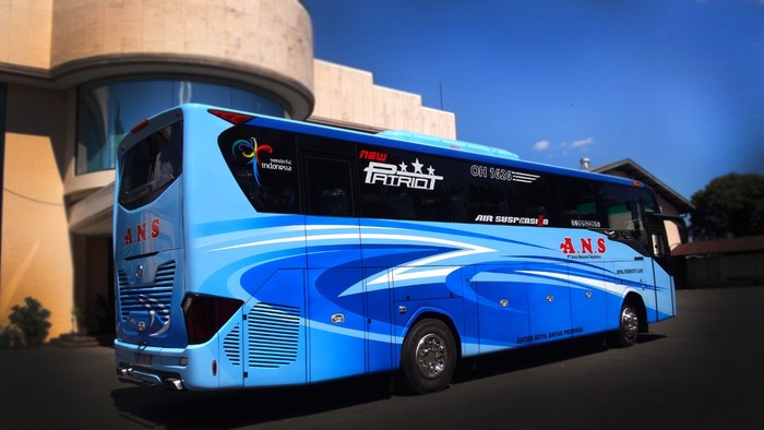 Foto-foto Bus Baru PO ANS, Berkelas Pakai Single Glass