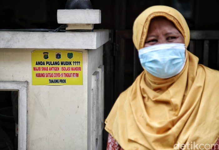 Ini Stiker yang Dipasang di Rumah Warga Pulang Mudik
