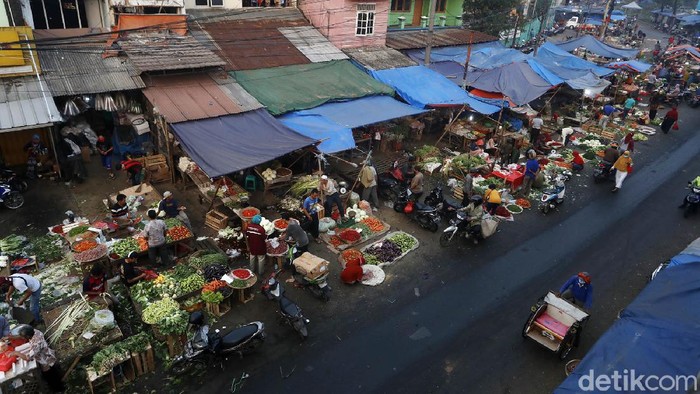 Potret Semrawutnya Pasar Cileungsi Bogor