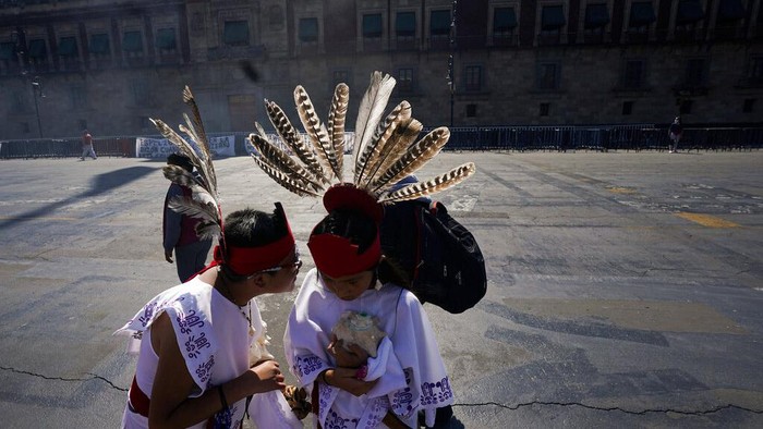 Potret Perayaan 696 Tahun Peradaban Aztec di Tengah Pandemi
