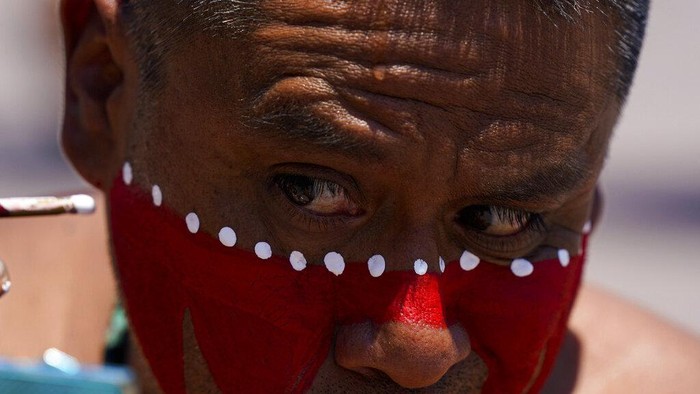 Potret Perayaan 696 Tahun Peradaban Aztec di Tengah Pandemi