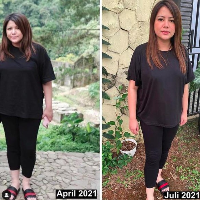 Before-After Wina Natalia, Istri Anji yang Berhasil Diet