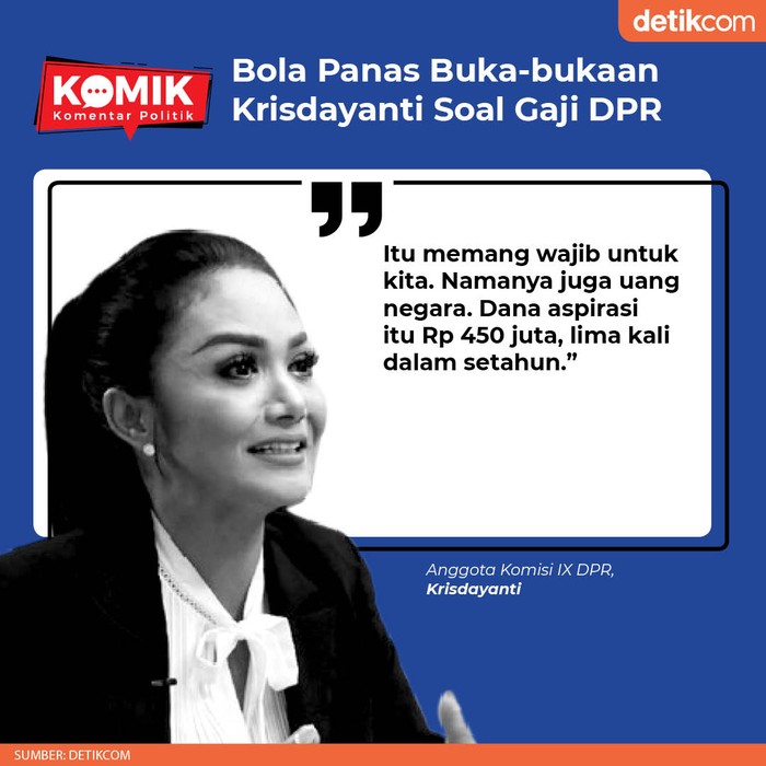 Bola Panas Buka-bukaan Krisdayanti Soal Gaji DPR Bola Panas Buka-bukaan Krisdayanti Soal Gaji DPR