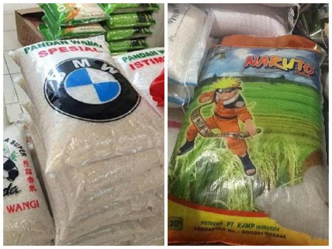 Memes Ngakak Naruto Kocak! 7 Merek Beras Nyeleneh Ini Sukses Bikin