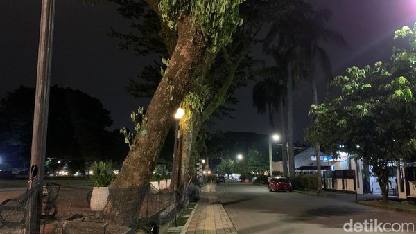 Wajah Syahdu Taman Sempur Bogor di Kala Malam