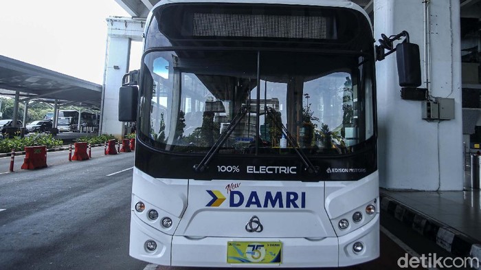 Cakep! Bus Listrik Digunakan di Bandara Soekarno-Hatta