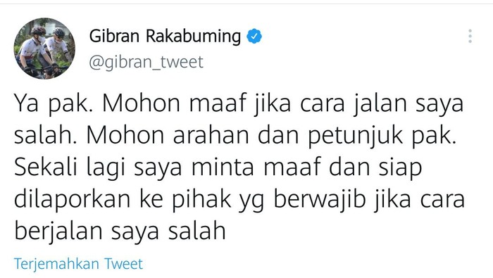 Ketika Gibran Tanggapi Nyinyiran Netizen soal Cara Jalannya Ketika Gibran Tanggapi Nyinyiran Netizen soal Cara Jalannya