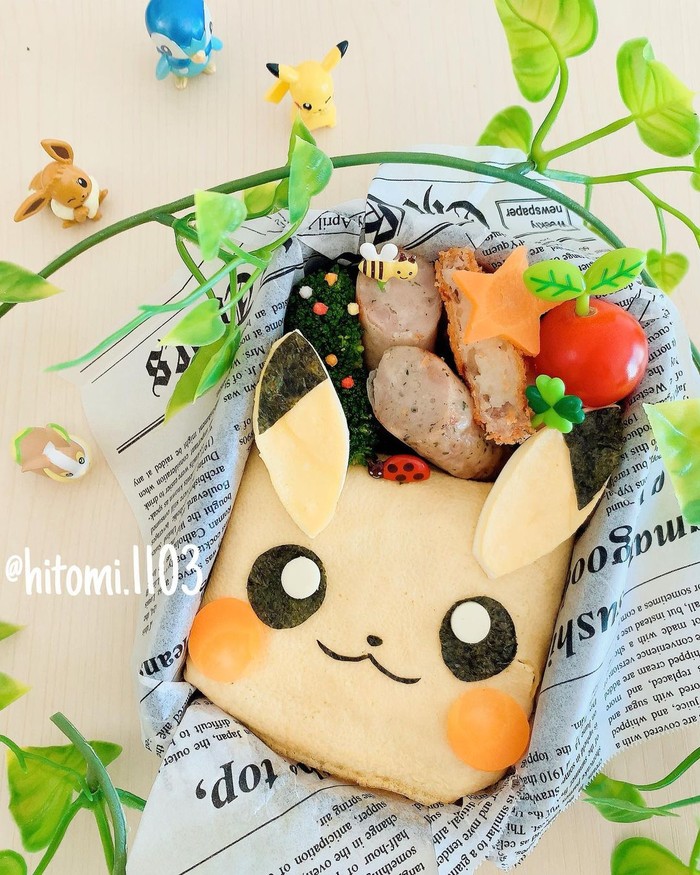 10 Kreasi Bento Unik Berbentuk Tokoh Kartun, Anak-anak Pasti Lahap Makan