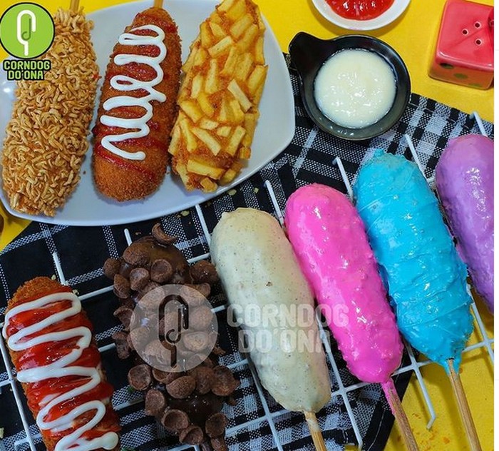 20 Corndog Korea Isi Keju Mulur Ada di Sini