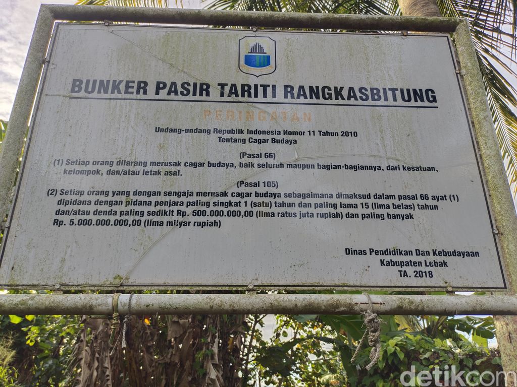 Bunker Pasir Tariti, Cagar Budaya yang Tak Terawat di Rangkasbitung Bunker Pasir Tariti, Cagar Budaya yang Tak Terawat di Rangkasbitung