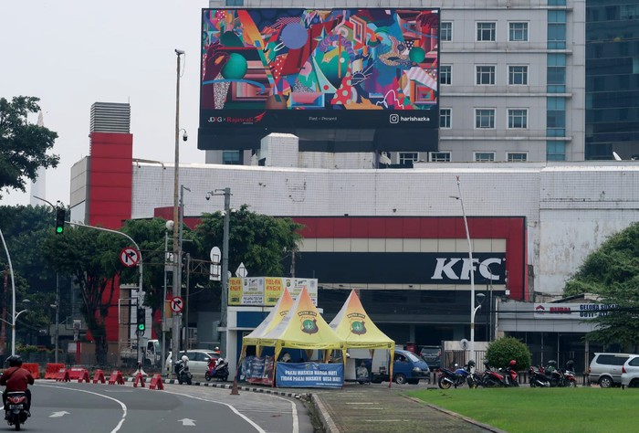 Keren! Jakarta Digital Art Mejeng di Media LED Ibu Kota