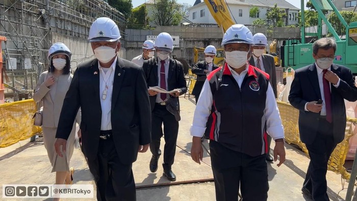 Menteri PUPR Blusukan Cek Proyek Gedung Baru KBRI Tokyo