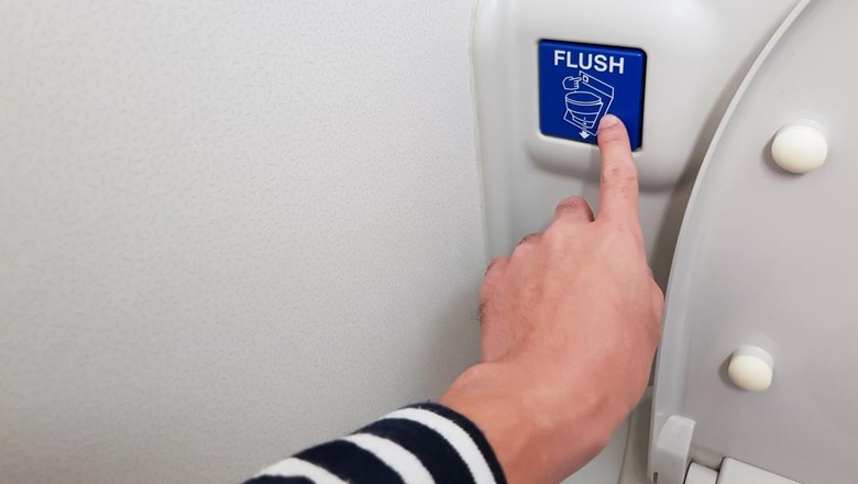 Hiii... Pikir-pikir Lagi Sentuh Flush Toilet Pesawat Secara Langsung