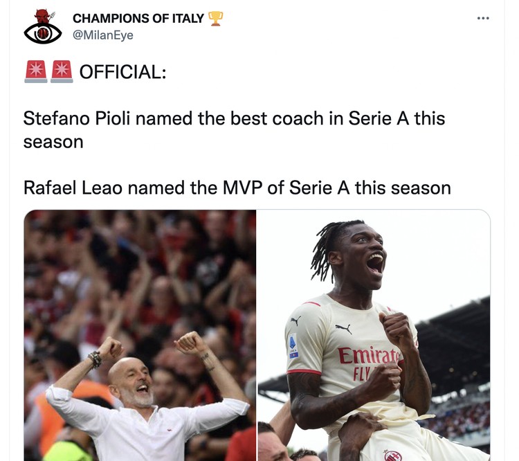Euforia AC Milan Juara Serie A Membahana di Linimasa