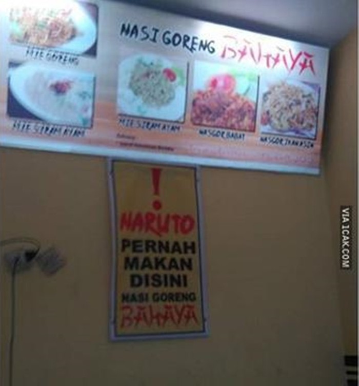 10 Spanduk Kocak Tempat Makan ala Jepang yang Bikin Ngakak