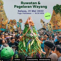 Ruwatan dan Pagelaran Wayang di Tugu Pahlawan
