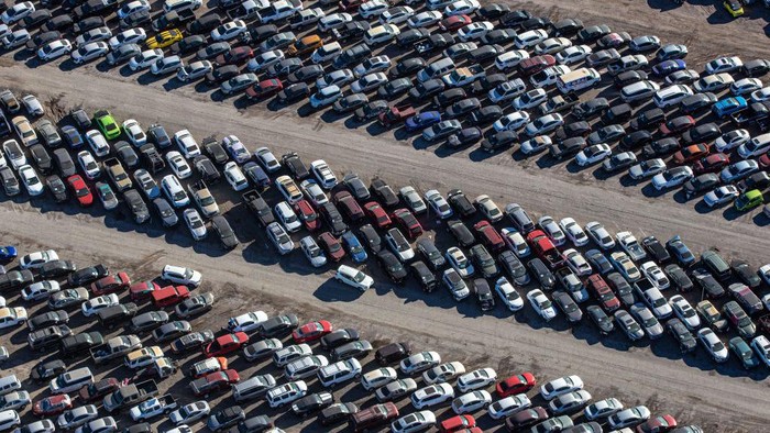 Seperti Ini Potret 'Kuburan' Ribuan Mobil Bekas di AS