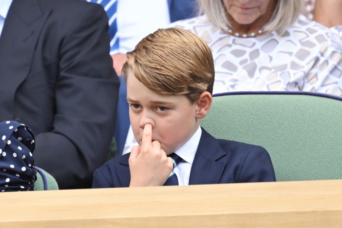 Ekspresi Kocak Pangeran George Nonton Wimbledon 2022