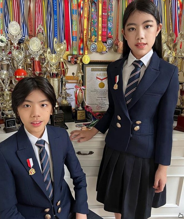 Potret Mischka dan Devon, Ikon Prestasi Pancasila 2022 Termuda