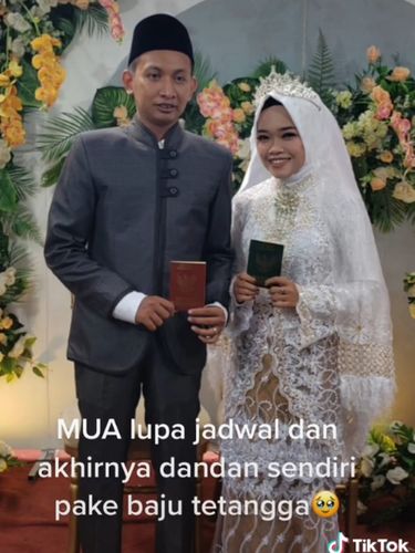 Cerita di Balik Viral Pengantin Dandan Sendiri karena MUA Lupa Datang Cerita di Balik Viral Pengantin Dandan Sendiri karena MUA Lupa Datang