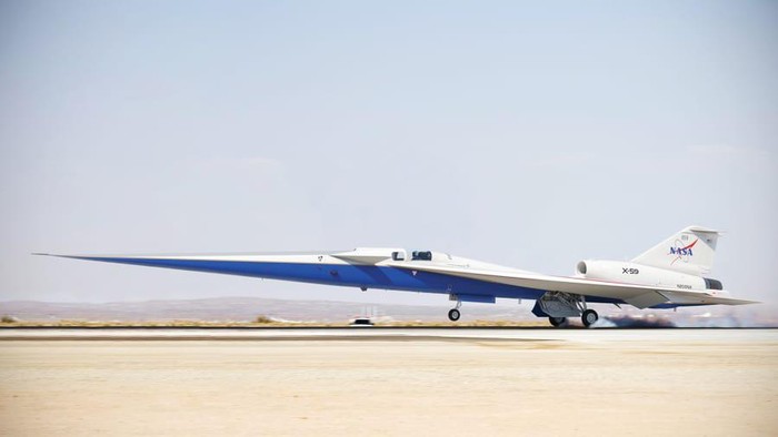 Bikin Takjub! Pesawat Supersonik NASA X-59 Tembus Kecepatan Suara