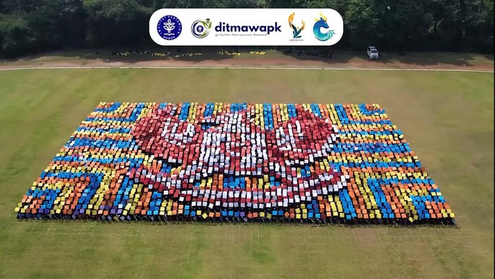 10 Potret Formasi IPB yang Pecahkan Rekor Dunia, Ada Wajah Rektor!