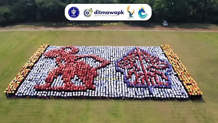 10 Potret Formasi IPB yang Pecahkan Rekor Dunia, Ada Wajah Rektor!